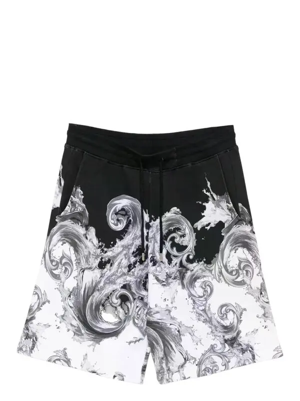 Versace Barocco-print Shorts - Black