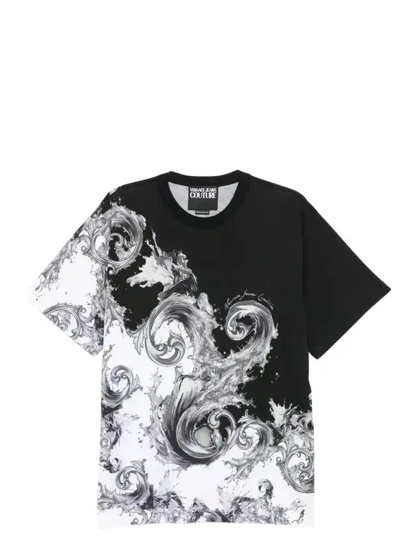Versace Barocco-print T-shirt - Black