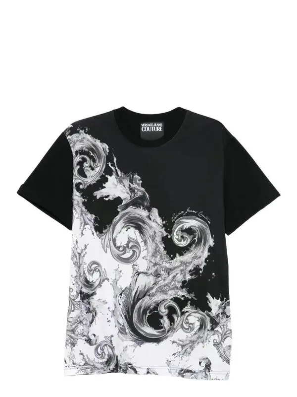 Versace Barocco-print T-shirt - Black