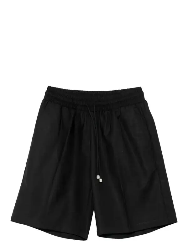 John Richmond Drawstring Elasticated Shorts - Black