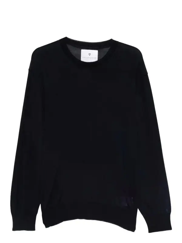 SEVEN GAUGE Crew-neck Long-sleeve Sweater - Blue