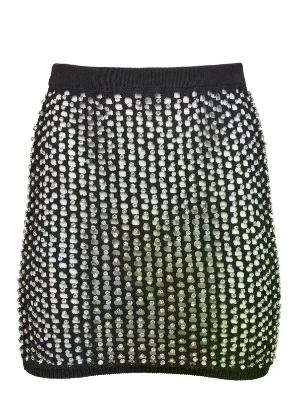 FLEUR DU MAL Embellished Mini Skirt - Black