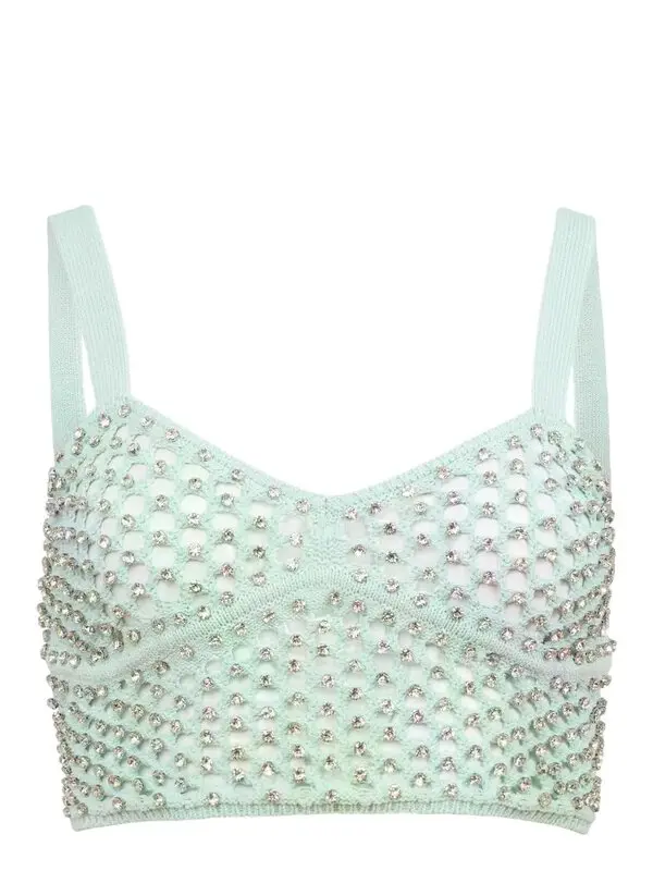 FLEUR DU MAL Embellished Top - Green