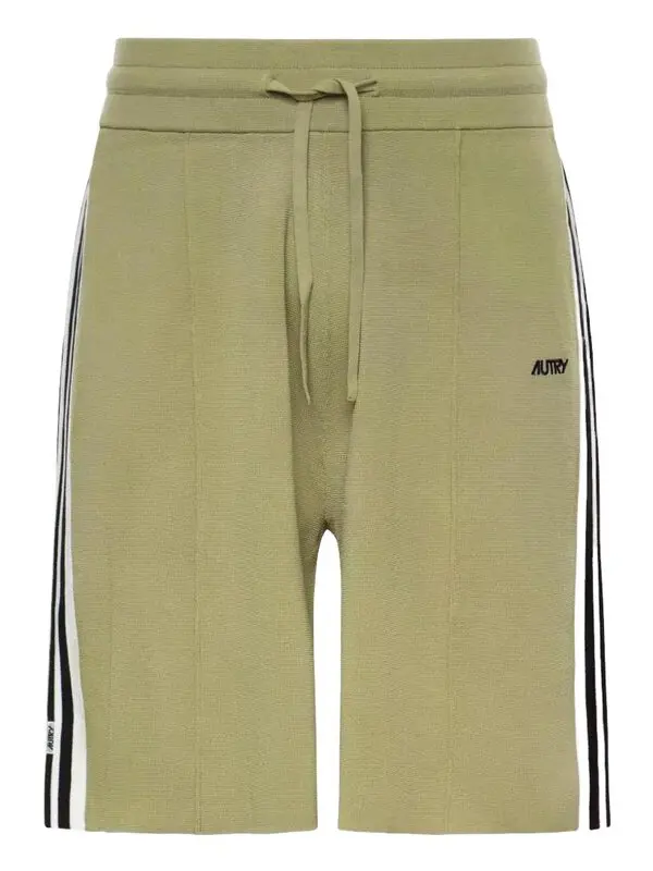 AUTRY Side-stripe Shorts - Green