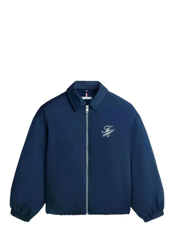 Tommy Hilfiger Logo Zip Jacket - Blue