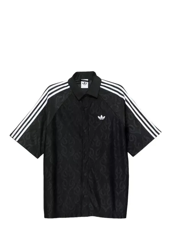 Adidas Basketball Flame Jacquard Shirt - Black