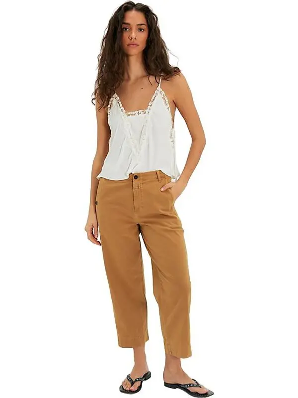 Closed Rovean Cropped Chinos - Light Chestnut