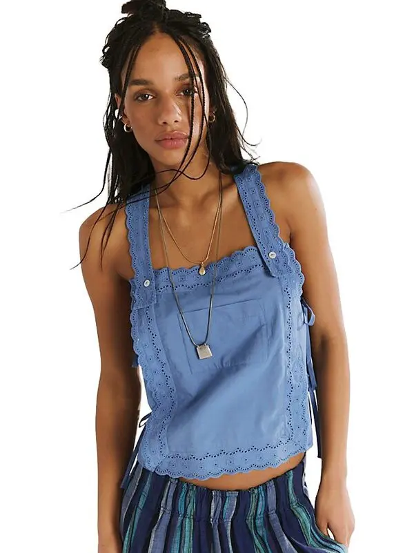 Free People Carina Apron Tank - Harbor