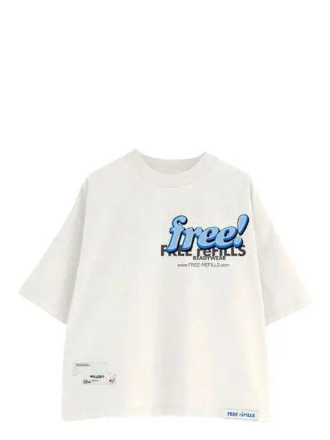 FREE REFILLS Tabloid Tee Shirt - White