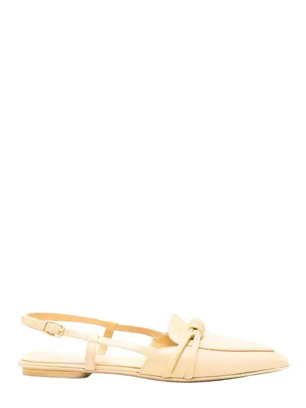POMME D´OR Anya Slingback Flat Pumps - Yellow