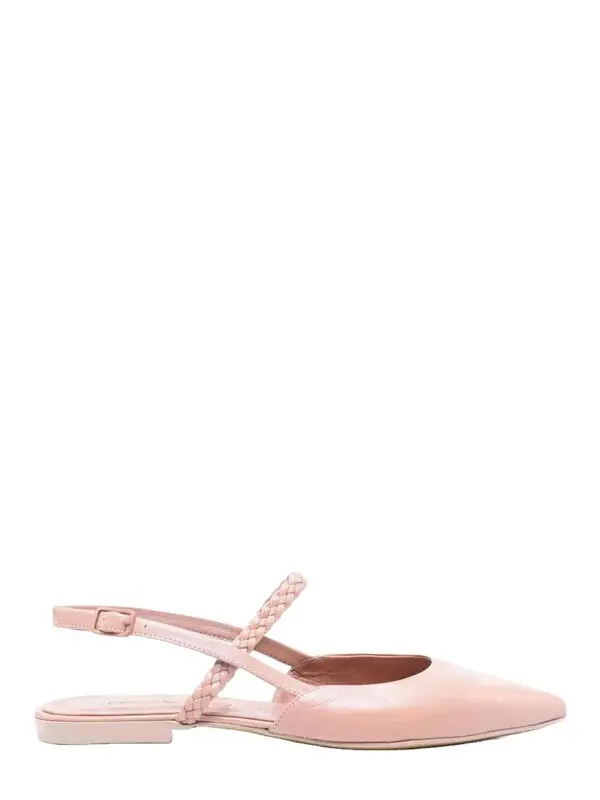 POMME D´OR Ingrid Braided Slingback Flat Pumps - Pink
