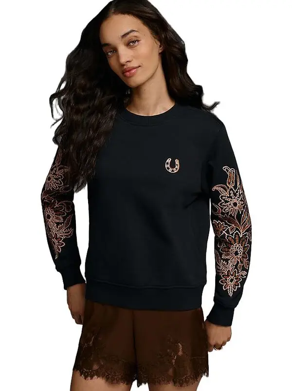 Scotch & Soda Embroidered Sweatshirt - Meteorite
