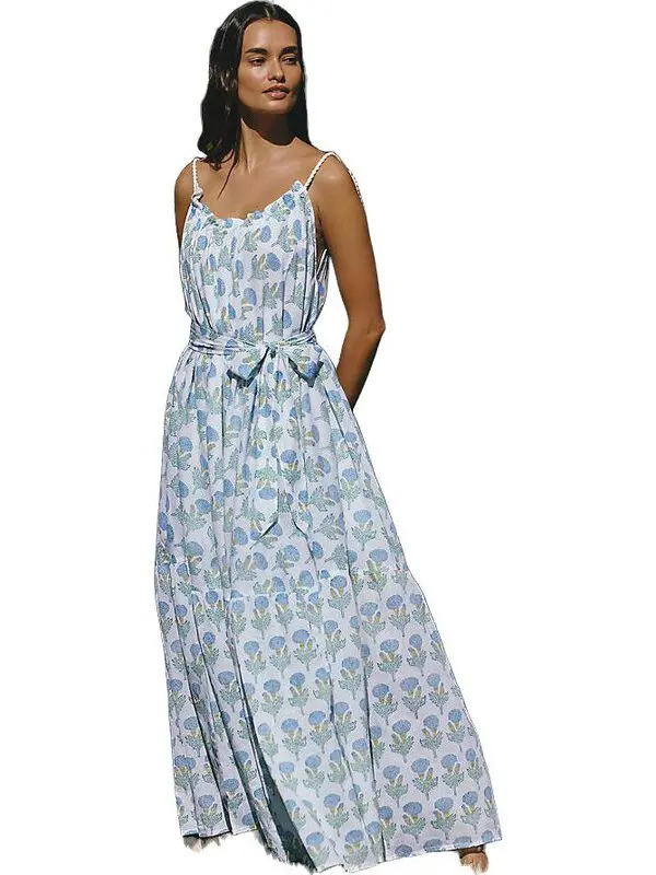 SZ BLOCKPRINTS Alexandra Maxi Dress - Fleur Print
