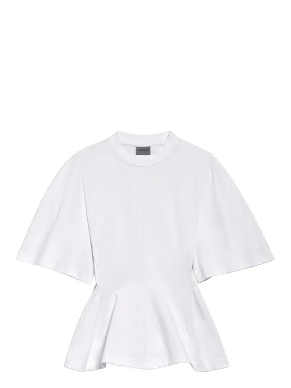 Balenciaga Shaped T-shirt In Heavy Jersey - White
