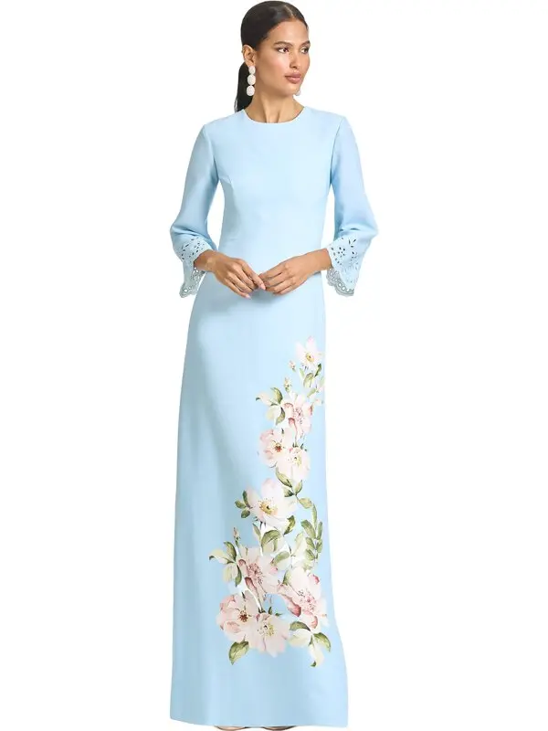 Sachin & Babi Kitty Gown - Sky Blue Raceme