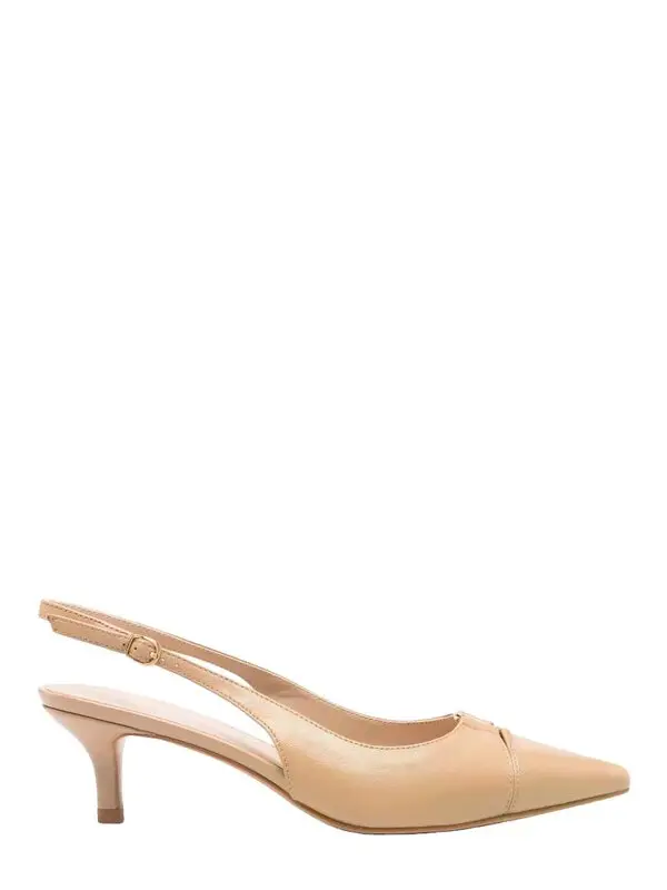 TWINSET Buckle Detail Slingback Pumps - Neutrals