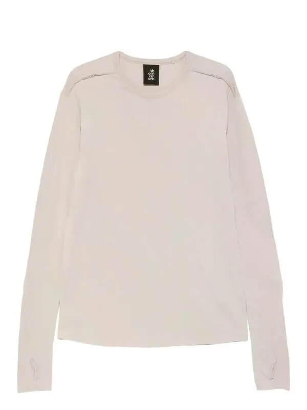 THOM KROM Raw-cut Long-sleeve T-shirt - Neutrals