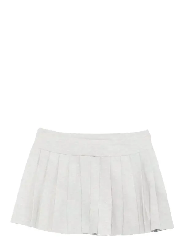 Norma Kamali Pleated Pickleball Mini Skirt - Grey