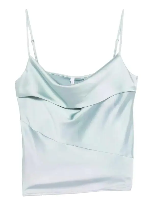 Imperial Cowl-neck Top - Blue