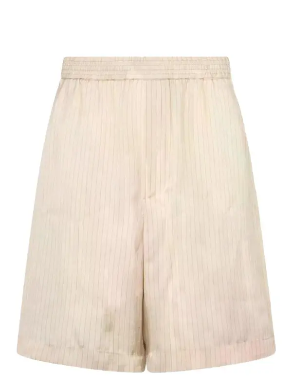 Dsquared2 Pinstripe Elastic-waist Shorts - Neutrals
