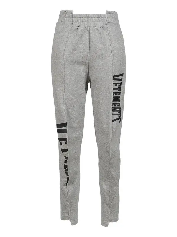 Vetements Cut-up Logo Sweatpants - Grey