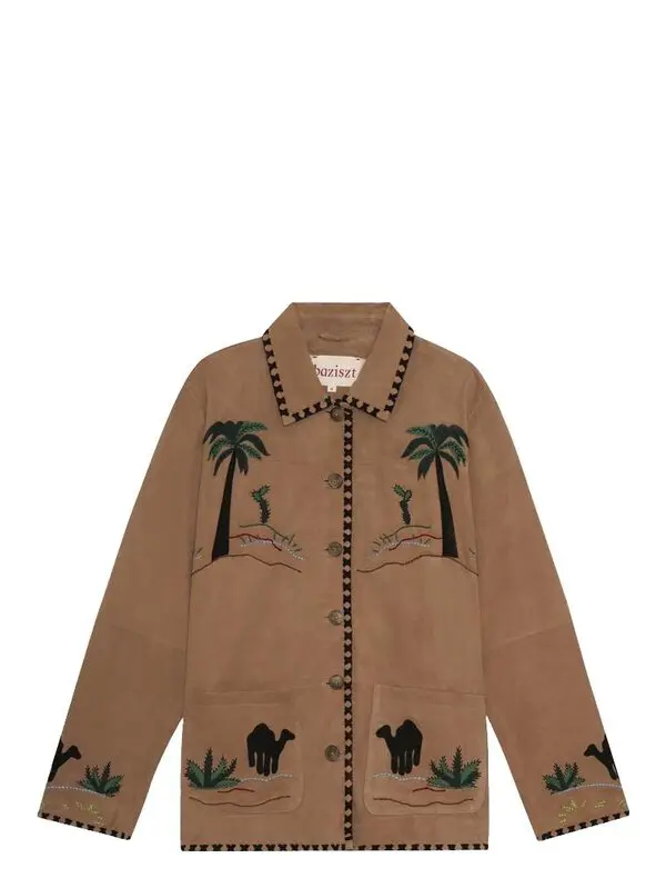 BAZISZT Fuga Suede Jacket - Beige