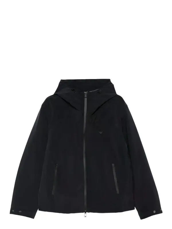Emporio Armani Hooded Zip-up Jacket - Blue