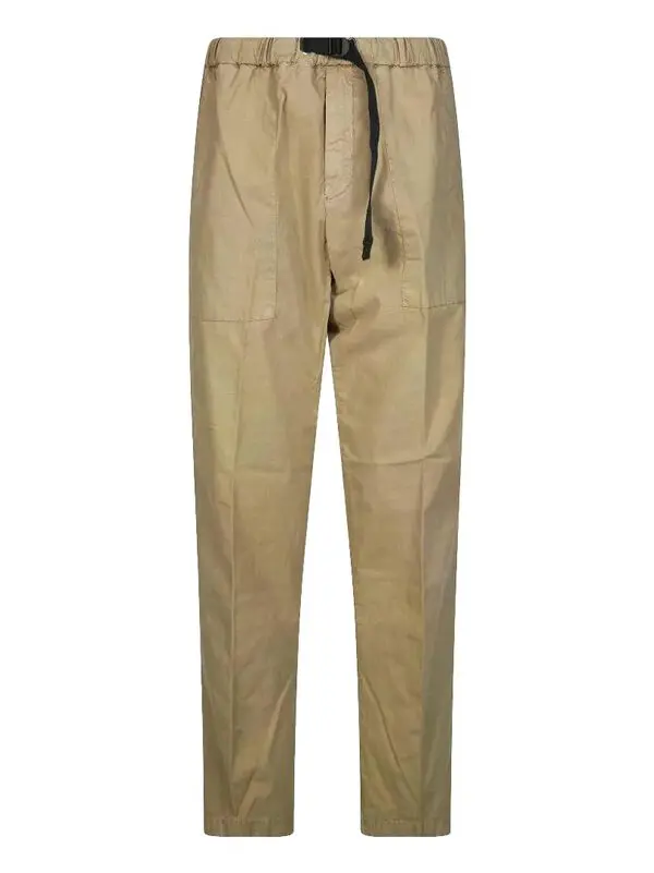 WHITE SAND Ripstop Cotton Trousers - Neutrals