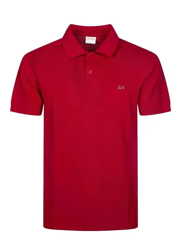 SUN 68 Logo-embroidery Polo Shirt - Red