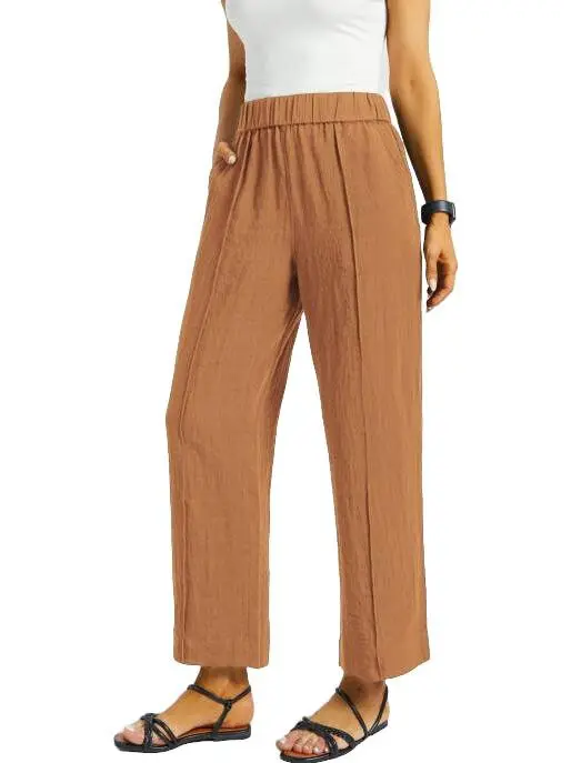 Betabrand Linenette Camp Pant - Sandalwood