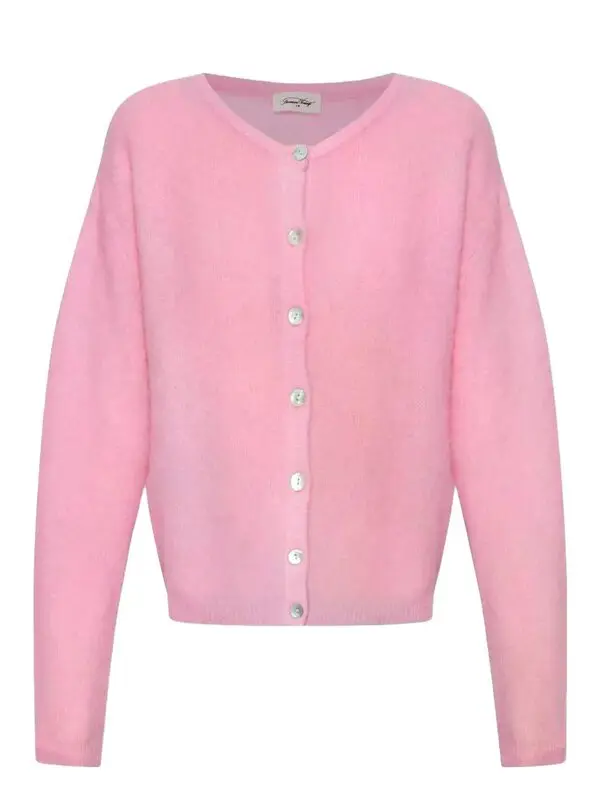 American Vintage Buttoned Cardigan - Pink