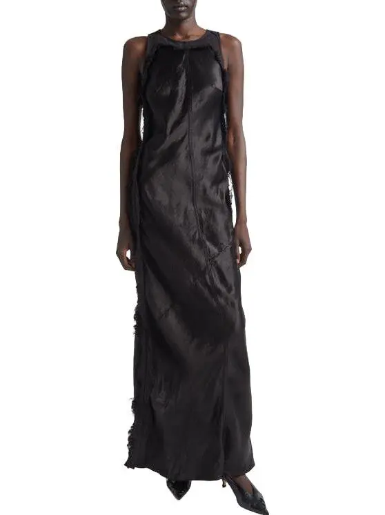 HAIKURE Toto Fringe Satin Dress - Carbon