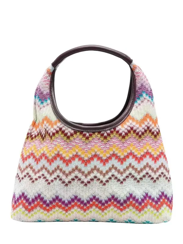 Missoni Raschel Zigzag-pattern Tote Bag - Neutrals