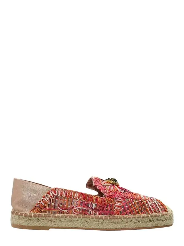 Kurt Geiger Woven Logo-plaque Espadrilles - Pink