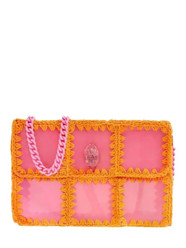 Kurt Geiger Comb Lattice Tote Bag - Pink