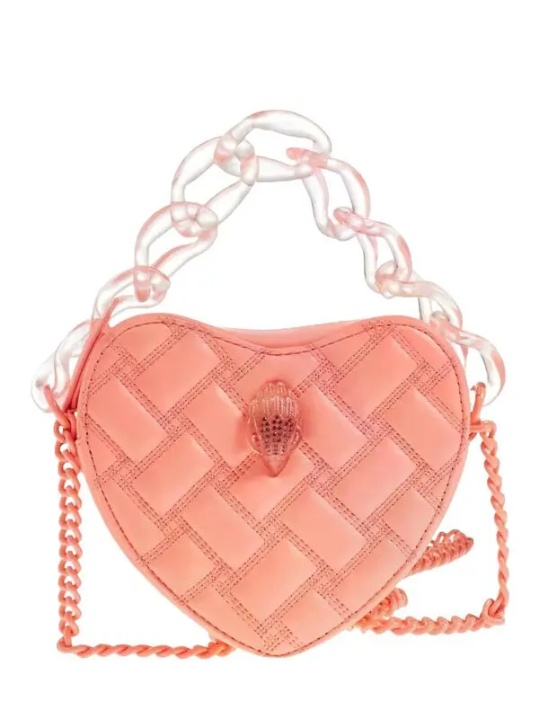 Kurt Geiger Quilted Heart-shape Mini Bag - Pink