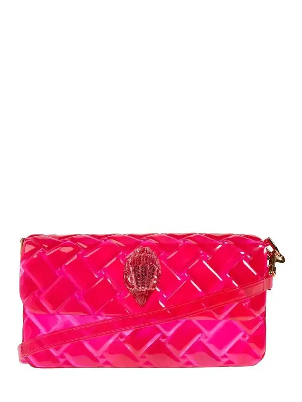 Kurt Geiger Quilted Shoulder Bag With Eagle Appliqu - Pink