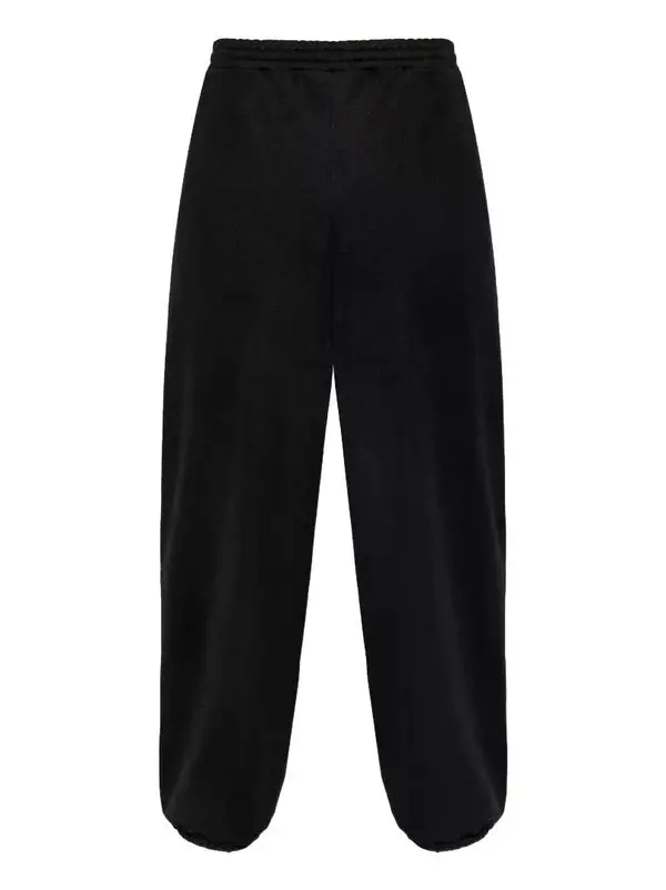 Moschino Logo Stripe Trousers - Black