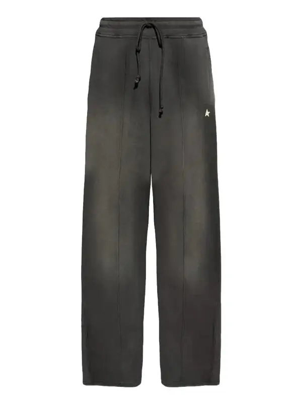 GOLDEN GOOSE Drawstring Star Trousers - Grey