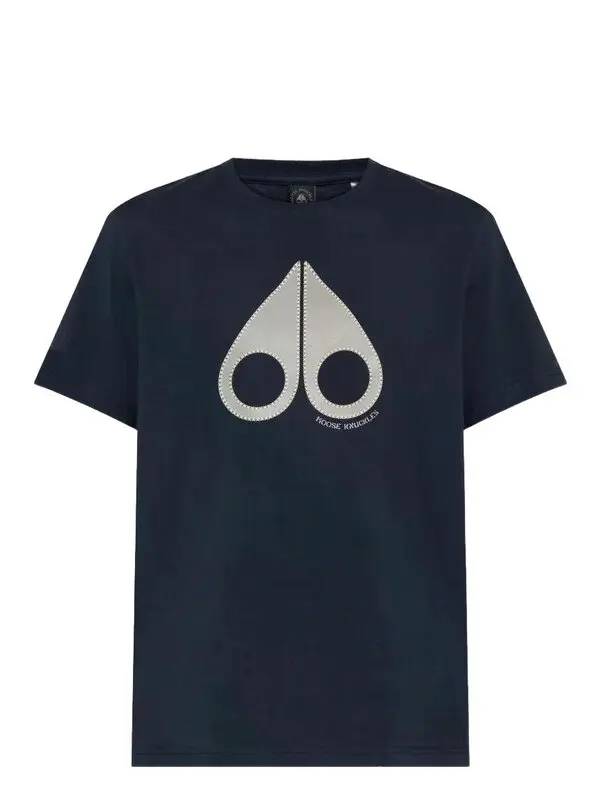 Moose Knuckles Logo-graphic T-shirt - Blue