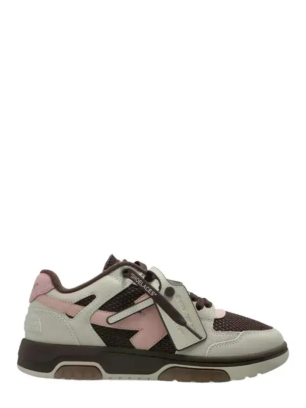 Off-White Out Of Office Arrow-motif Panelled Sneakers - Brown