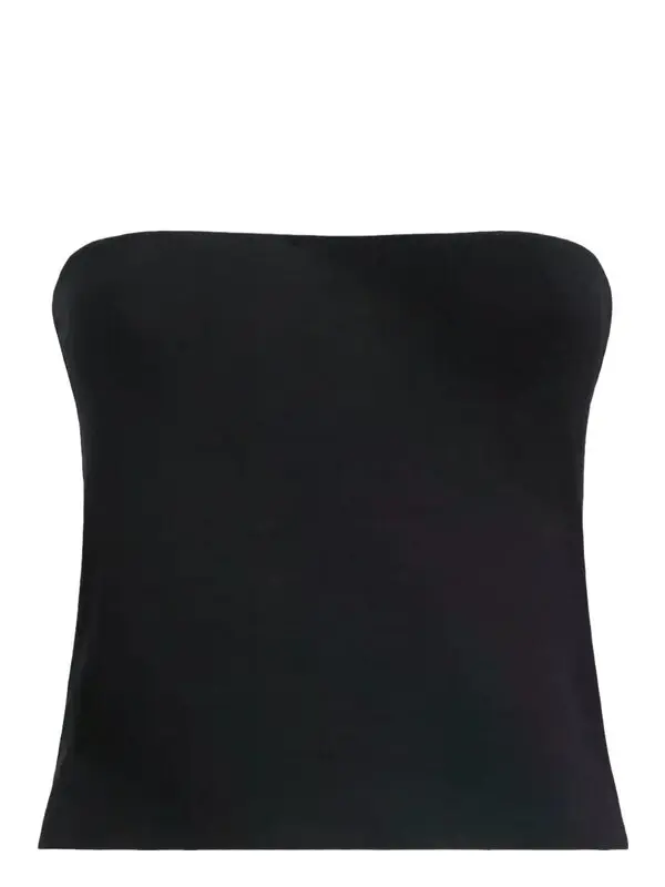 Brunello Cucinelli Cotton Jersey Bandeau Top - Black