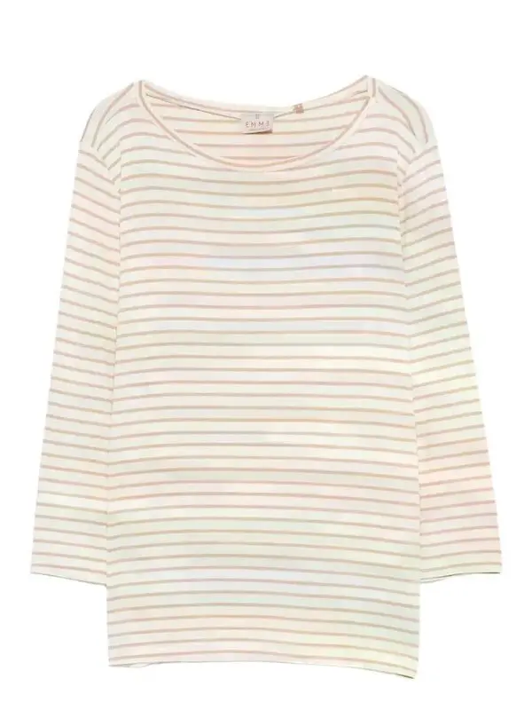 Marella Striped Long-sleeve T-shirt - Neutrals