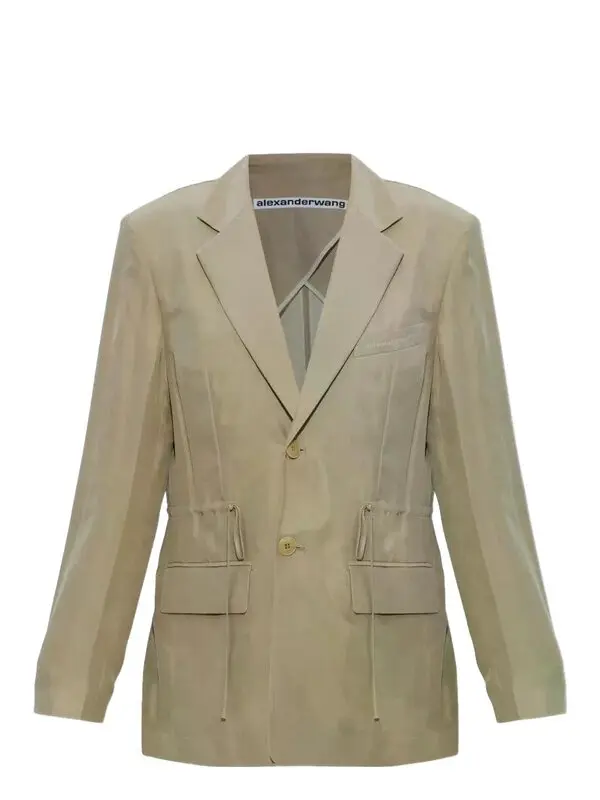 Alexander Wang Drawstring Pocket Blazer - Neutrals
