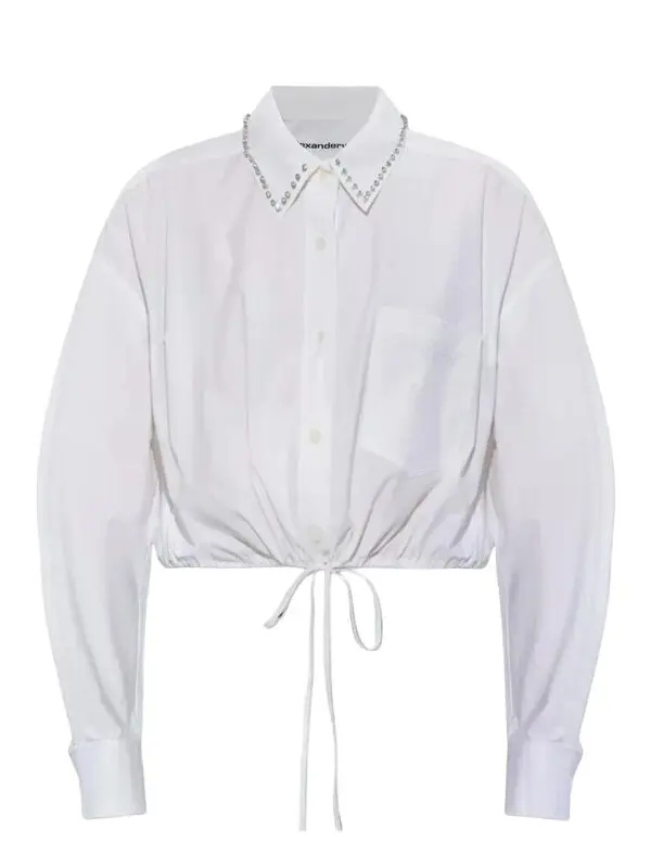 Alexander Wang Stud Crop Shirt - White