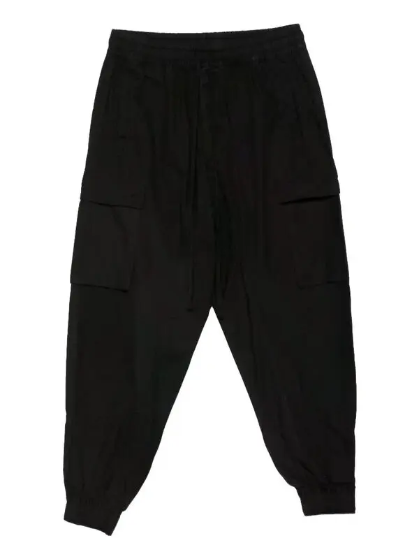 THOM KROM Drawstring Cargo Pants - Black