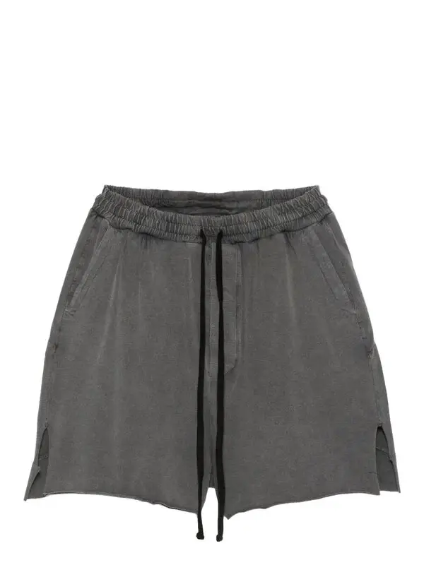 THOM KROM Drawstring Side-slit Shorts - Grey