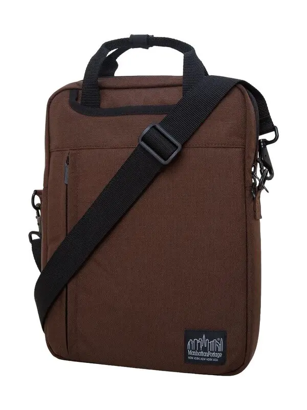 MANHATTAN PORTAGE Commuter Jr. Laptop Bag - Dark Brown