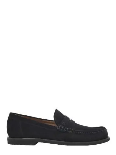 GIANVITO ROSSI Vernon Moccasin - Blue Suede Leather