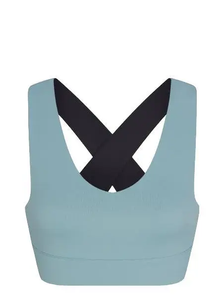 PB5STAR X-over Back Sports Bra - Arctic-black
